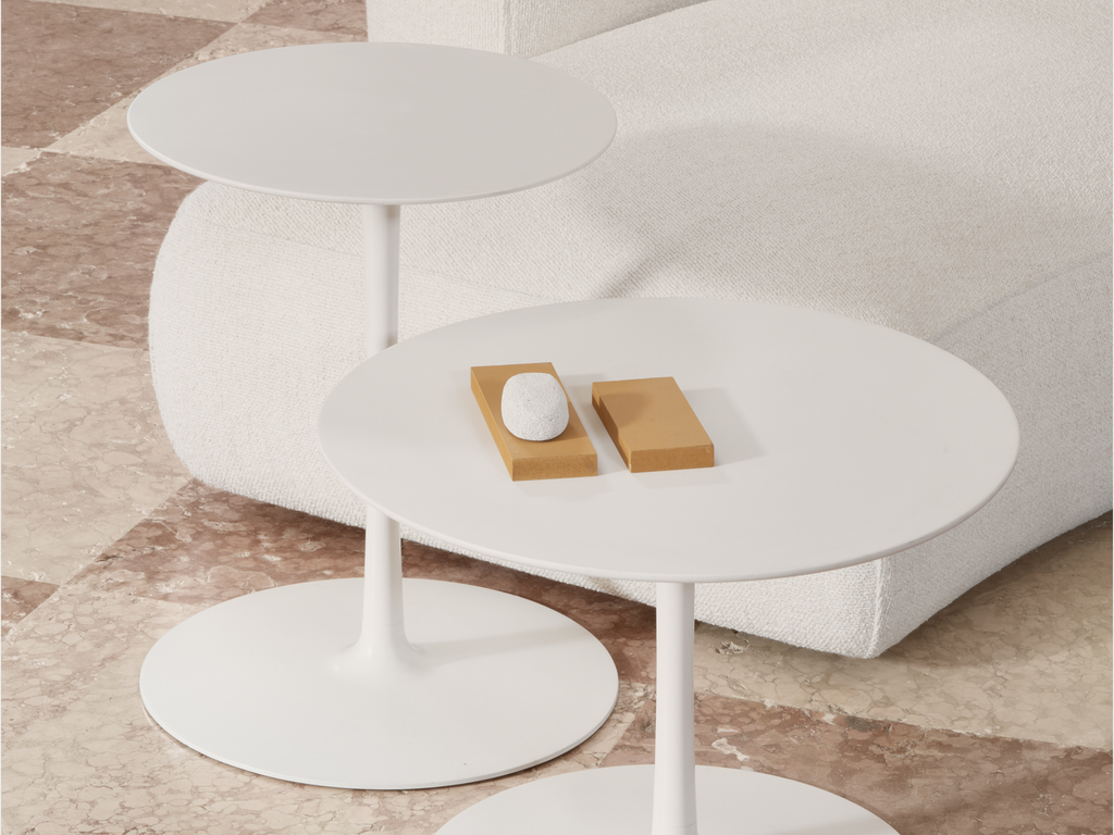 Flow Low Table Large White Ex Display – Bachli Furniture